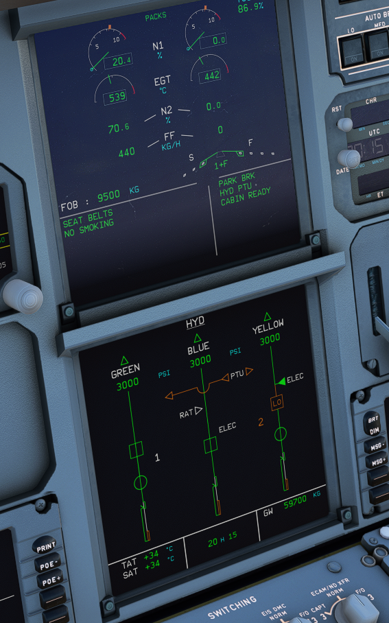 HYD PTU memo on ECAM incorrect behaviour · Issue #5077 · flybywiresim ...