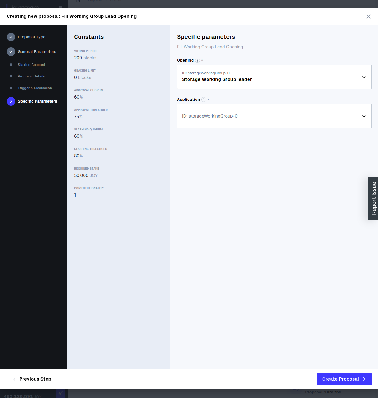 [USERSNAP] Hiring lead Proposal was created with wrong application · Issue #2385 · Joystream ...