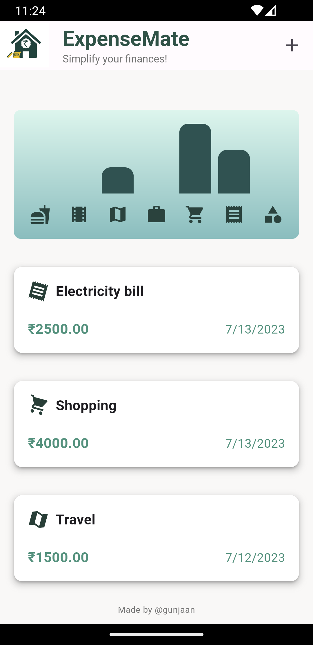 GitHub - Gunjaan/ExpenseMate: ExpenseMate is a Flutter application that ...