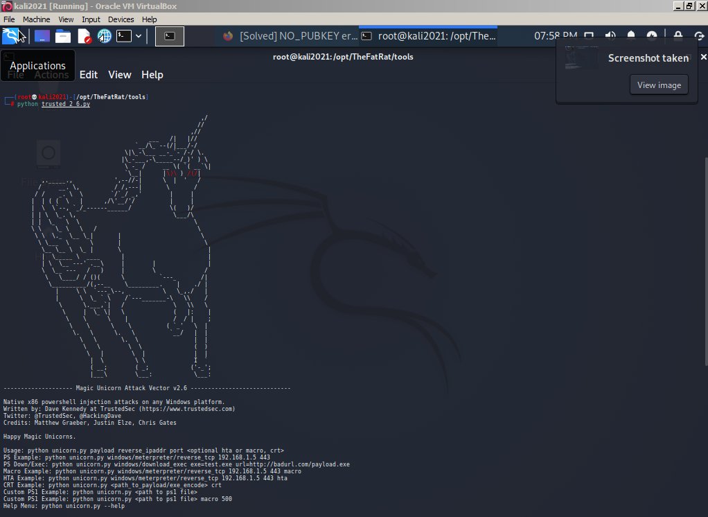 Unable to generate backdoor on Fatrat using PwnWinds · Issue #627 · screetsec/TheFatRat · GitHub