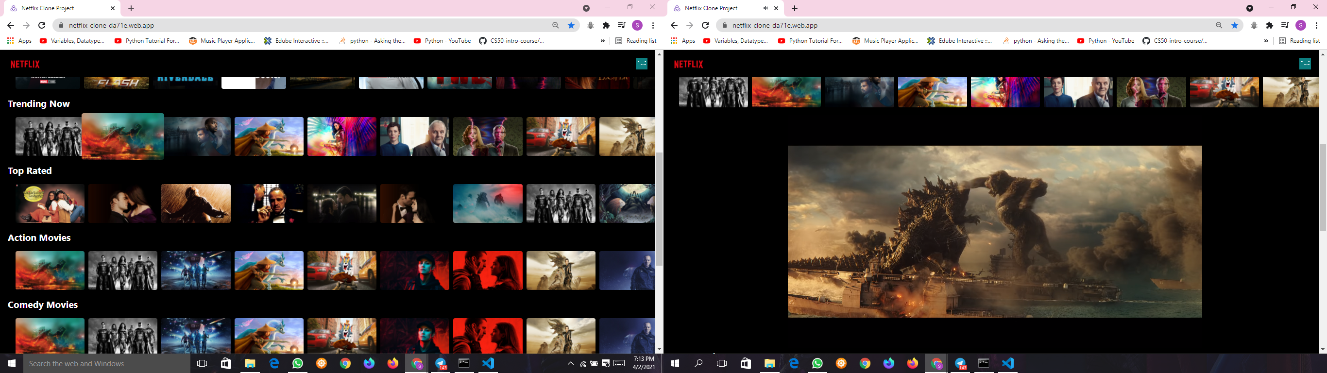 GitHub - sssatendra/Netflix-React-Clone: Netflix Clone made with React ...