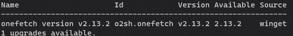 OneFetch 2.13.2 DisplayVersion written with "v" · Issue #868 · o2sh/onefetch · GitHub