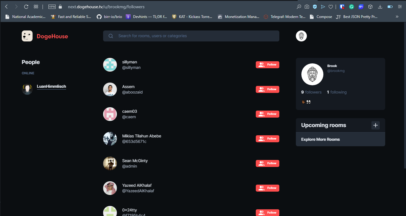 New Version Bug: Followers list showing up as following · Issue #1755 · benawad/dogehouse · GitHub
