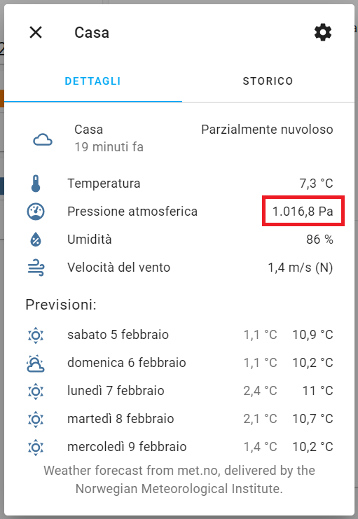 Error In The Unit Of Measurement Of Atmospheric Pressure · Issue 11552 · Home Assistant