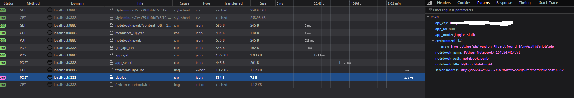 Deploy of notebook with source code fails · Issue #154 · rstudio/rsconnect-jupyter · GitHub