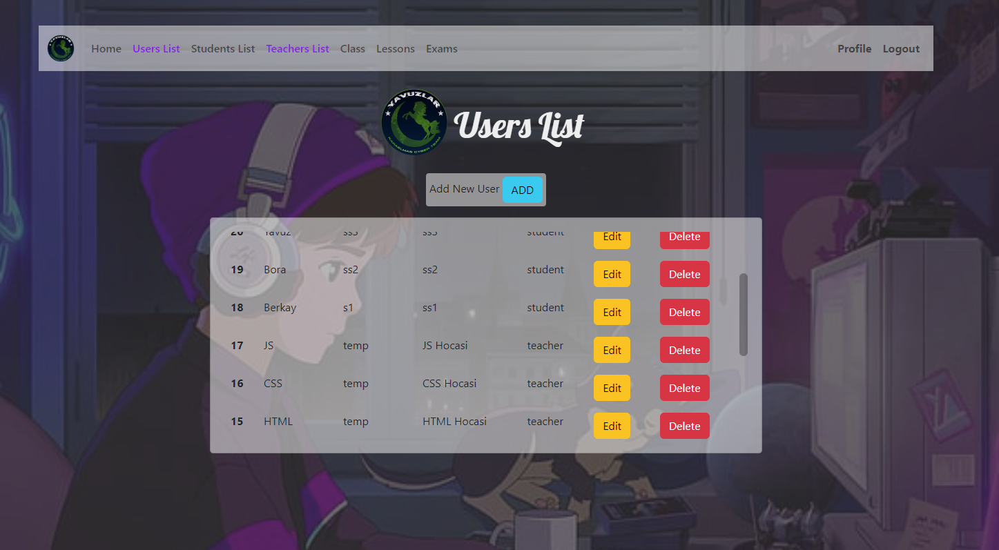 GitHub - BerkayAtass/student-management-system: A scenario of a school's IT system