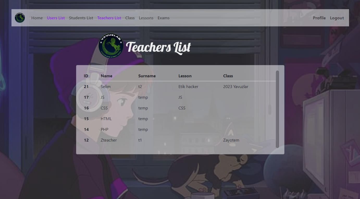 GitHub - BerkayAtass/student-management-system: A scenario of a school's IT system