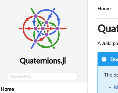 Adding logo to the document · Issue #70 · JuliaGeometry/Quaternions.jl · GitHub
