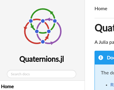 Adding logo to the document · Issue #70 · JuliaGeometry/Quaternions.jl · GitHub