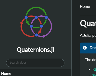 Adding logo to the document · Issue #70 · JuliaGeometry/Quaternions.jl · GitHub