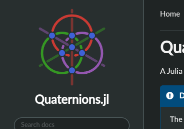 Adding logo to the document · Issue #70 · JuliaGeometry/Quaternions.jl · GitHub