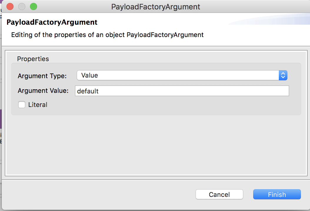 PayloadFactory add Argument dialog box improvements · Issue #485 · wso2 ...