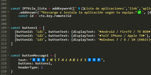 [🐛] Evitar mandar texto en el primer parametro de addAnswer para utilizarlo solo con botones o ...