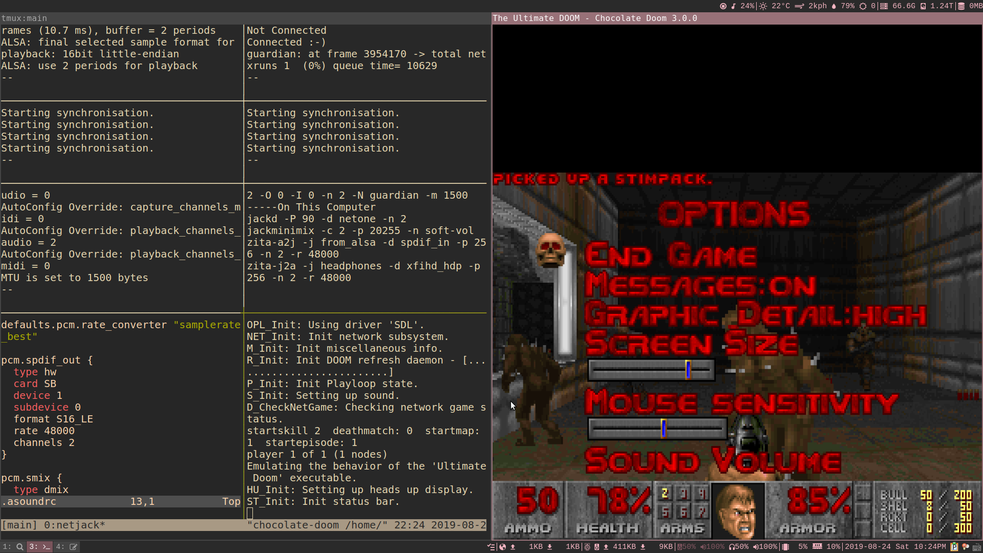 In i3, game is rendered in a corner instead of the center. · Issue ...