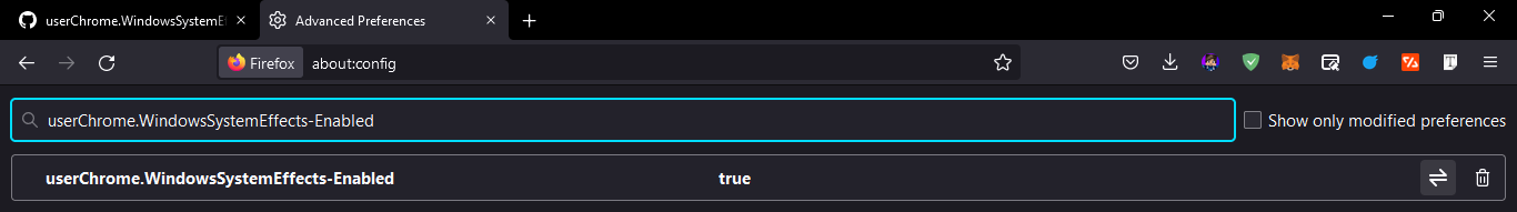 userChrome.WindowsSystemEffects-Enabled not working · Issue #66 · QNetITQ/WaveFox · GitHub