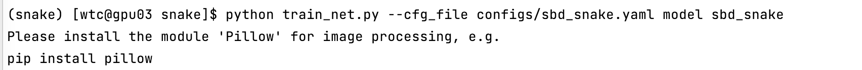 训练的时候初始化报错 · Issue #226 · zju3dv/snake · GitHub