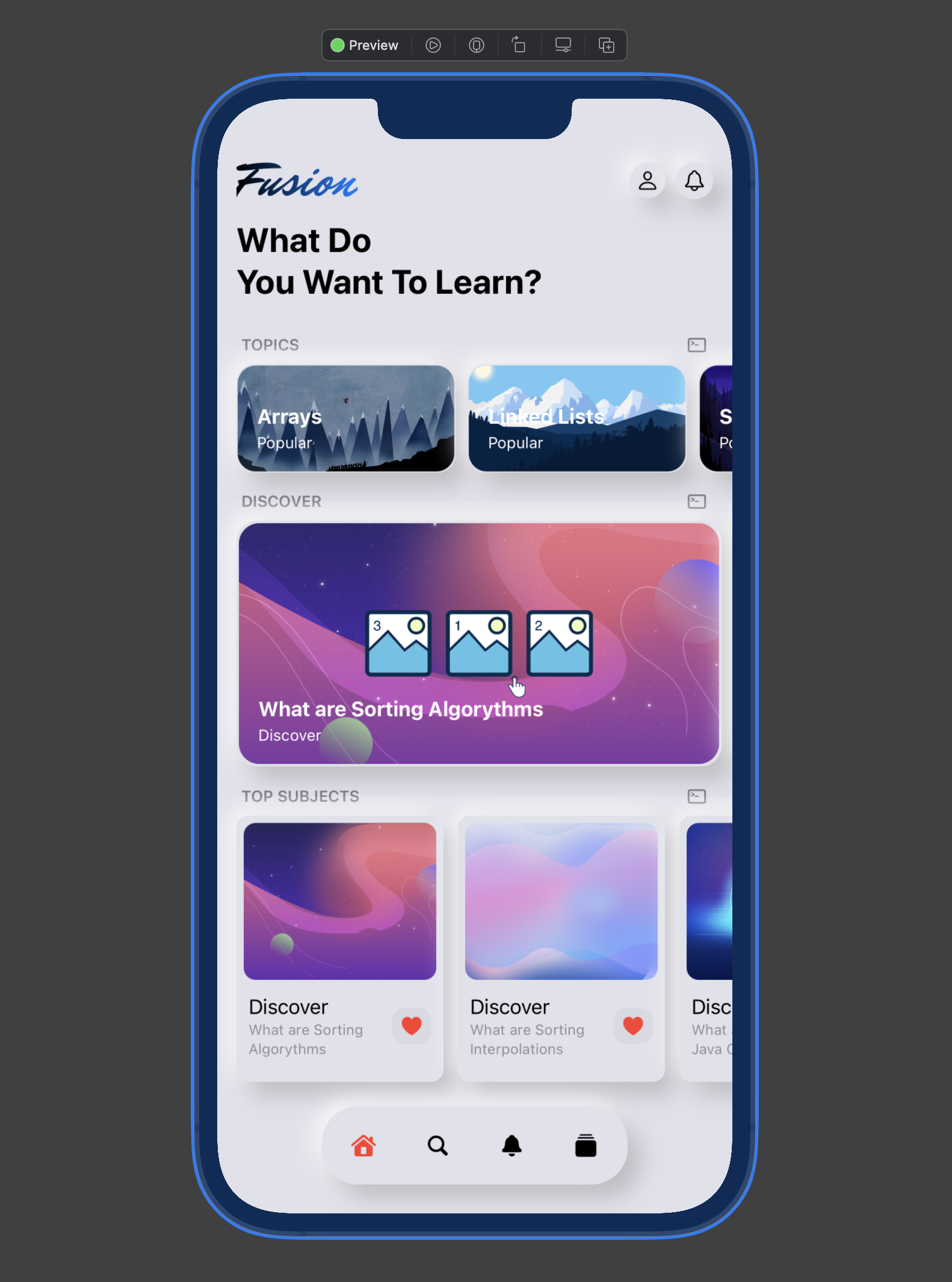 GitHub - zabloncharles/AppDesign-AlgoLearningApp: App template with ...
