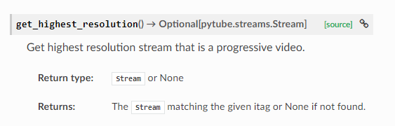 "get_highest_resolution()" is broken · Issue #1301 · pytube/pytube · GitHub