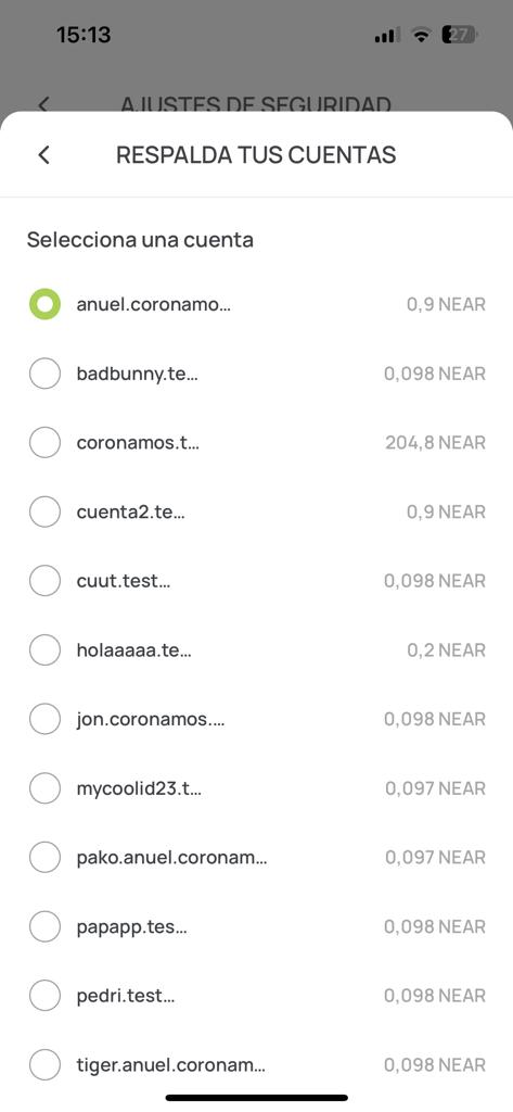 Fix Wallets backup list · Issue #280 · Peersyst/near-mobile-wallet · GitHub