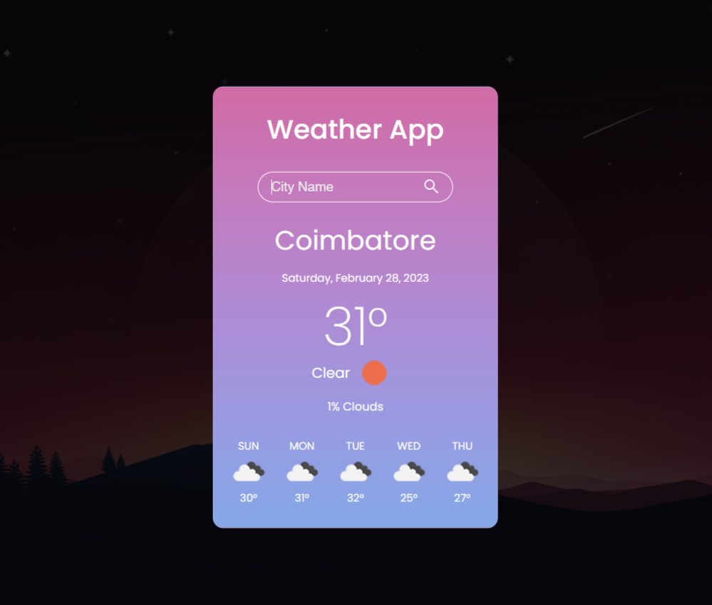 GitHub - RudhraBharathy/Weather-App: This is a simple weather app that shows current weather in ...