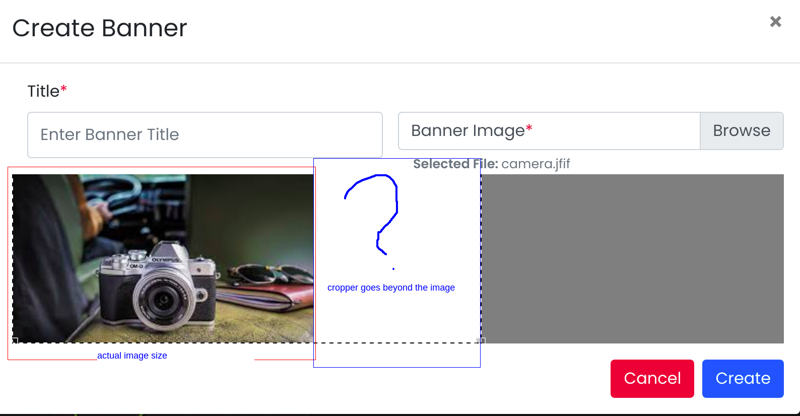 Crop Selection Tool Goes Beyond the Image · Issue #407 · dominictobias/react-image-crop · GitHub