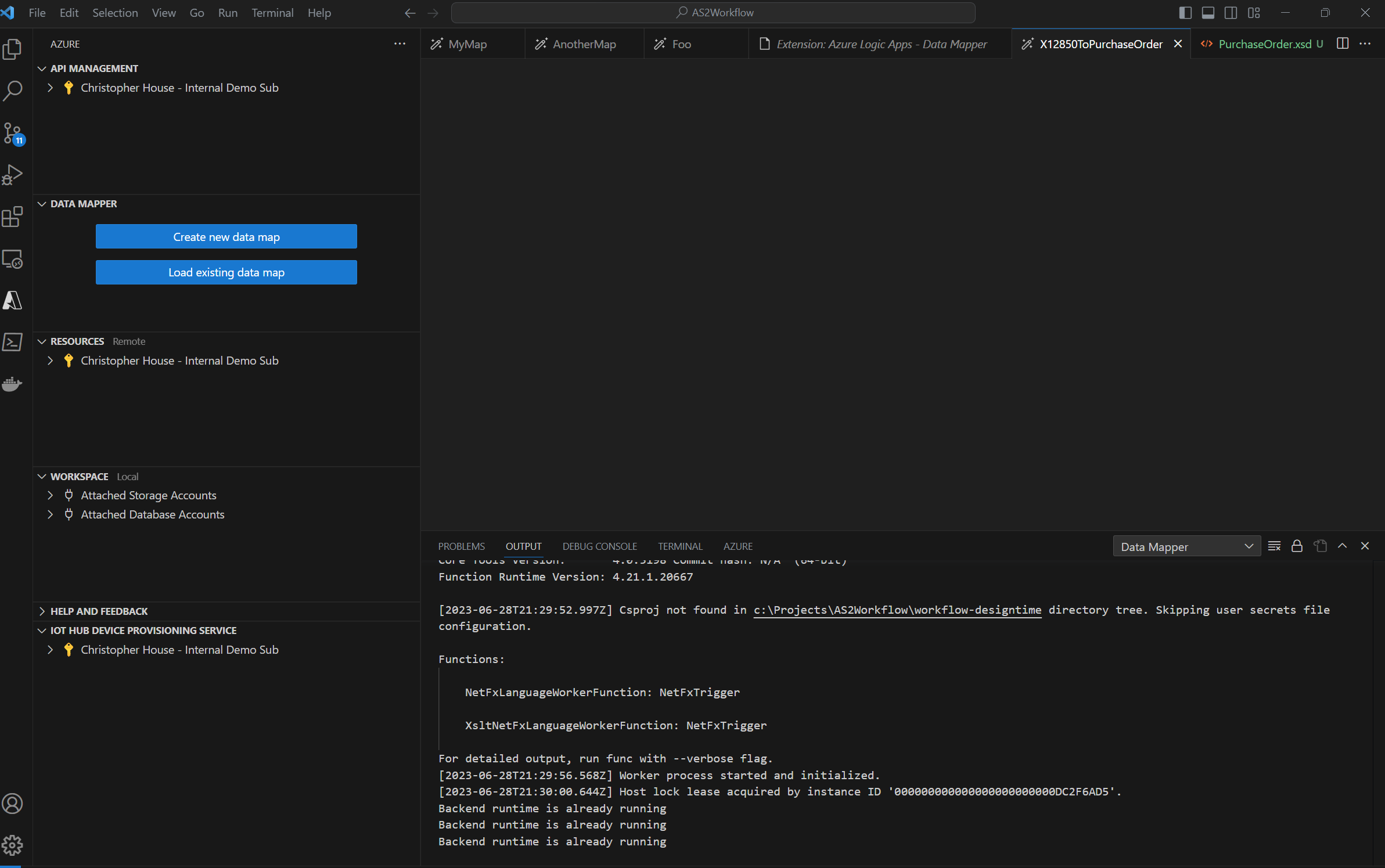 Blank canvas when creating a new map · Issue #2872 · Azure/LogicAppsUX · GitHub