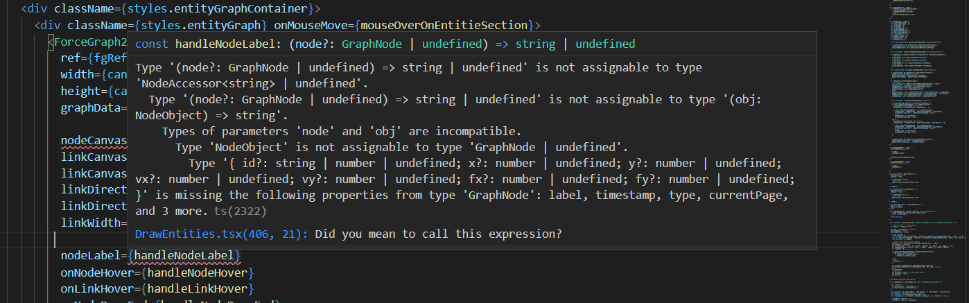 nodeCanvasObject is not working when I use with typescript. · Issue ...