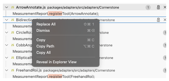 Dismiss Parent Directories in Search Context Menu · Issue #194452 · microsoft/vscode · GitHub
