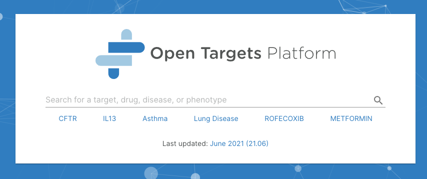 Add data release version to homepage search box · Issue #1609 · opentargets/issues · GitHub