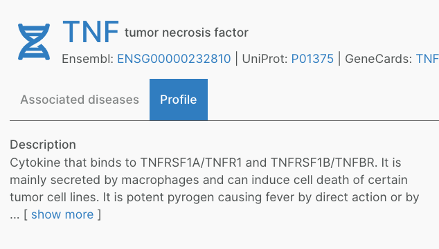 Update target profile page description section · Issue #1661 · opentargets/issues · GitHub
