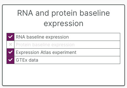 Target profile page rewrite: Create Protein and Baseline Expression summary widget · Issue #546 ...