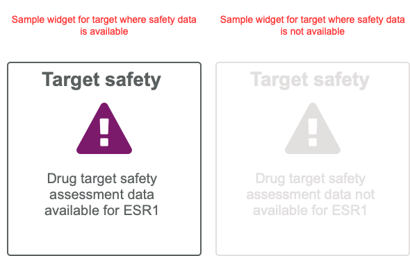 Target profile page rewrite: Create Safety widget · Issue #633 · opentargets/issues · GitHub