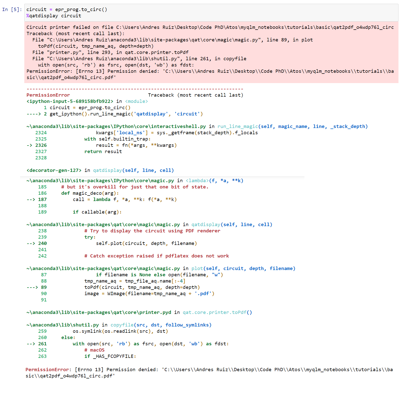 Error when trying to visualize the circuits · Issue #2 · myQLM/myqlm ...