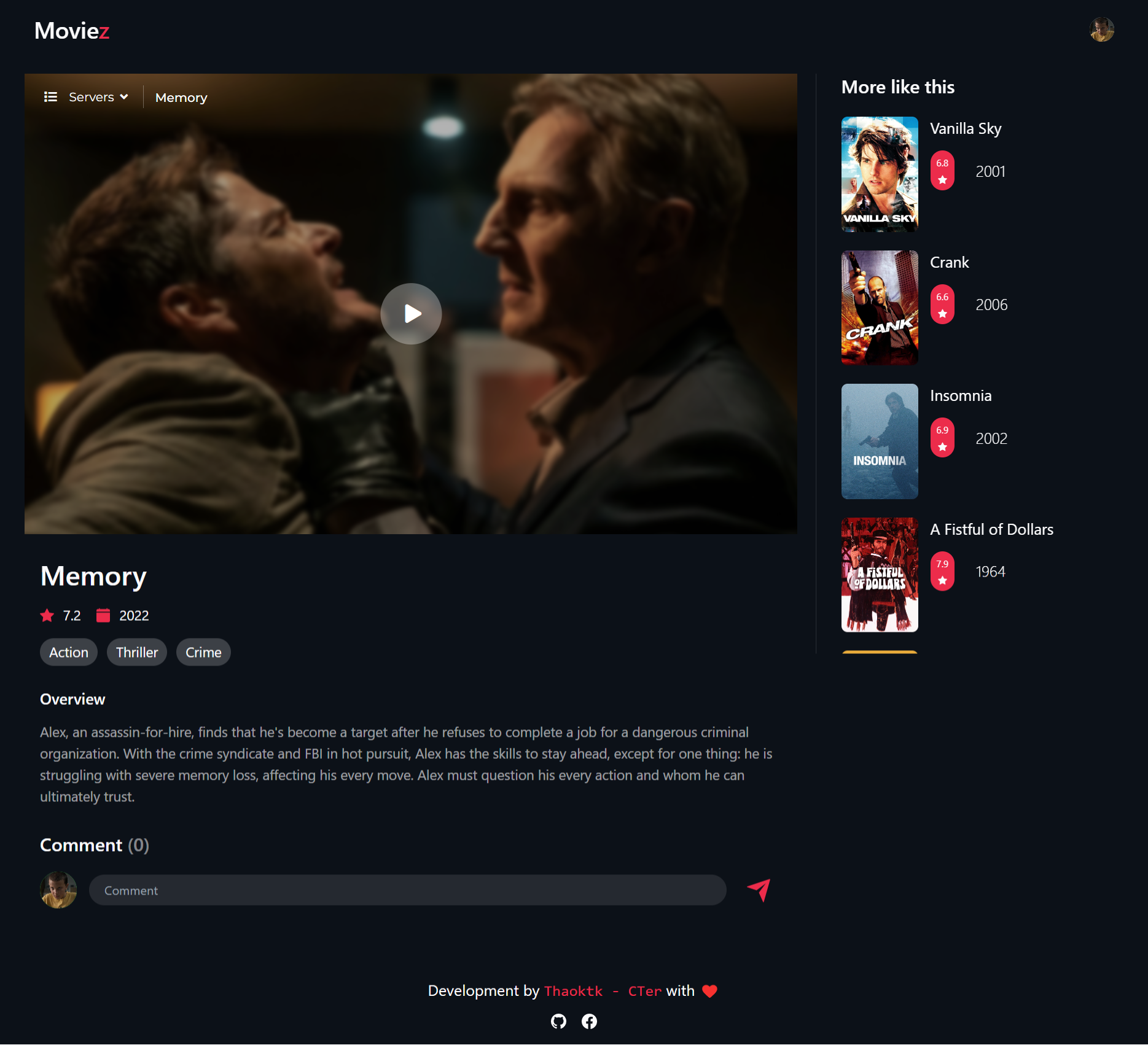 GitHub - thaoktk/moviez: Moviez with ReactJS, Zustand, TailwindCSS, Firebase, ChakraUI and more