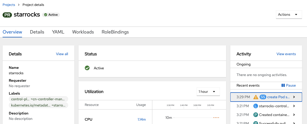 Starrocks Operator On Red Hat Openshift As Scc Security Context Constraints Error K8s Pod