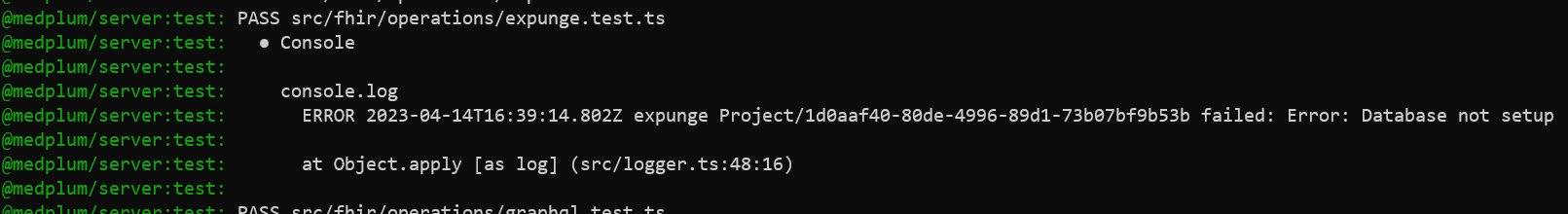 Expunge Test Async Error · Issue 1829 · Medplummedplum · Github