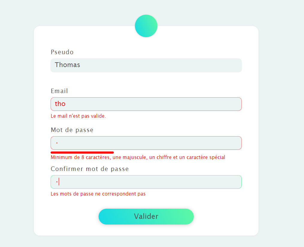 GitHub - MaryamVerdon/form-checker: Formulaire d'inscription en ...