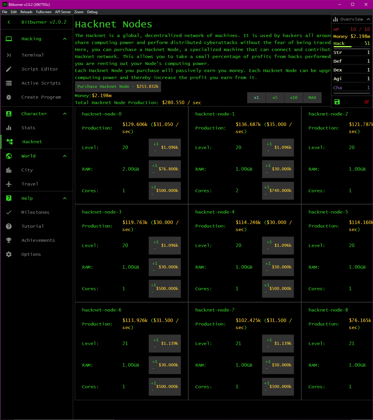 Cannot Seeuse Right Edge Textbuttons On Hacknet Nodes Page At Half Screen Width 1440p