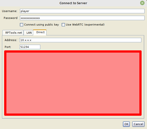 [Feature]: Remember a list of recently used direct connections · Issue #3575 · RPTools/maptool ...