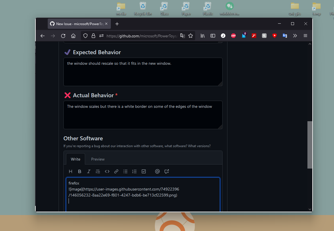 White border on certain applications · Issue #15007 · microsoft/PowerToys · GitHub