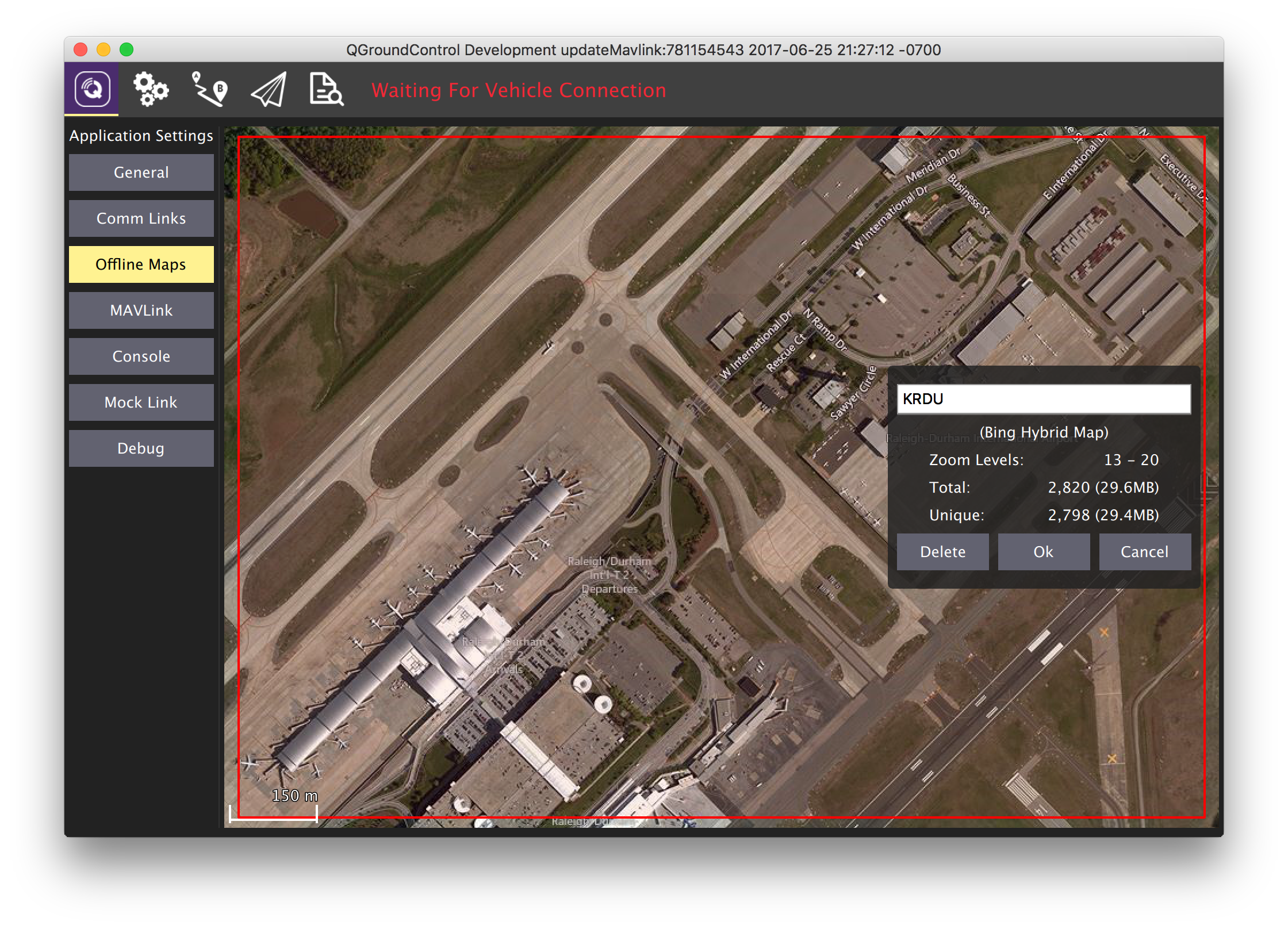 QGC 3.1.3: bounding box shown for offline map tile set is incorrect ...
