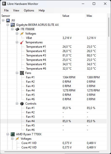 fan not detected on gigabyte x670e aorus master · Issue #852 · LibreHardwareMonitor ...