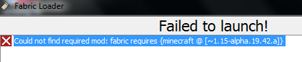 I got an error and don't know what it means. · Issue #384 · FabricMC ...