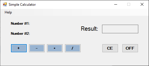 GitHub - davmz/SimpleCalculator: A C# windows application of a simple ...
