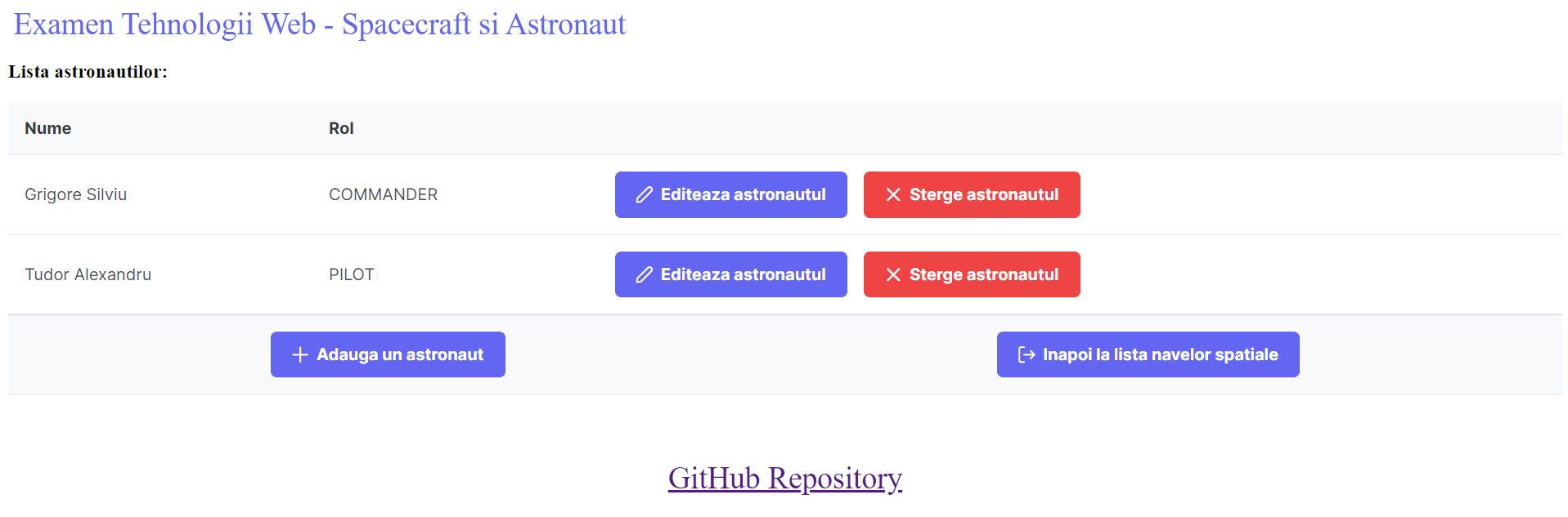 GitHub - denisa-iordache/Examen_TW_Spacecrafts_Astronauts: Proiectul realizat folosind React.js ...