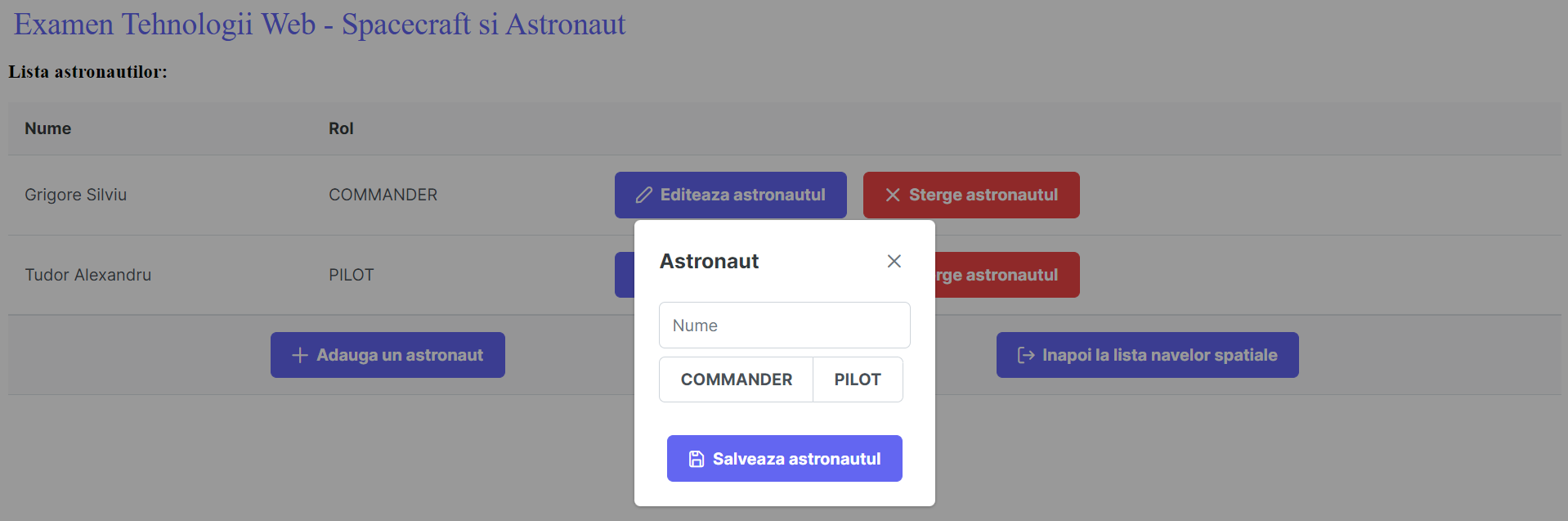 GitHub - denisa-iordache/Examen_TW_Spacecrafts_Astronauts: Proiectul realizat folosind React.js ...