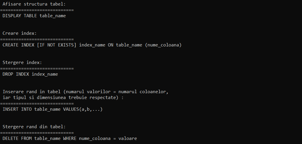 GitHub - denisa-iordache/Clona-SQLite-in-C-POO: Crearea propriului SGBD ...