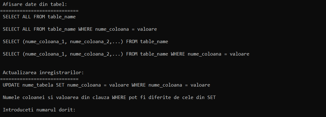 GitHub - denisa-iordache/Clona-SQLite-in-C-POO: Crearea propriului SGBD menit să reprezinte o ...
