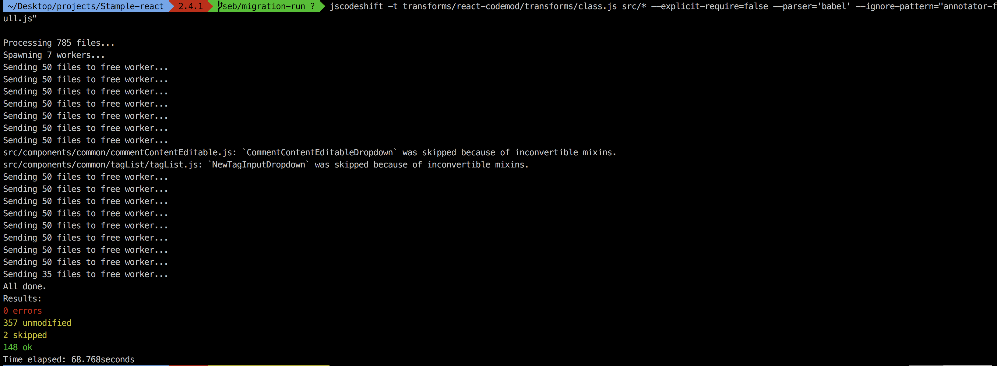 jscodeshift randomly ignore files? · Issue #226 · facebook/jscodeshift · GitHub