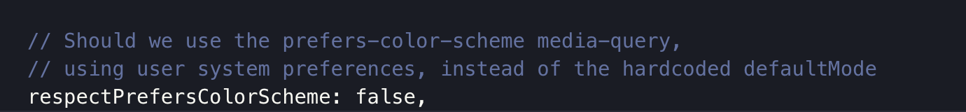 Mobile dark mode is not respected · Issue #3315 · facebook/docusaurus ...